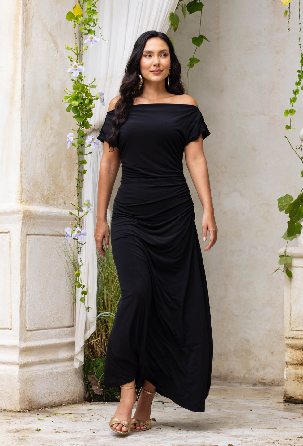 Ellie Glamour Slinky Knit Dress – Natasha Gan